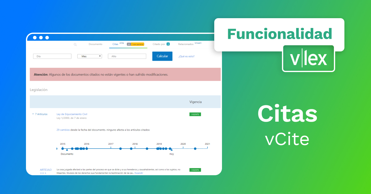 Descubre Citas vCite - Blog de Actualidad de vLex