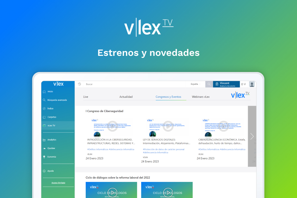 Estrenos publicados en vLex.tv: Congresos y eventos - Blog de ...